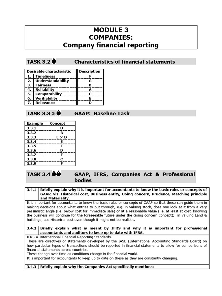 Marking Guidelines - Grade 12 Accounting MODULE 3 Companies Financial ...