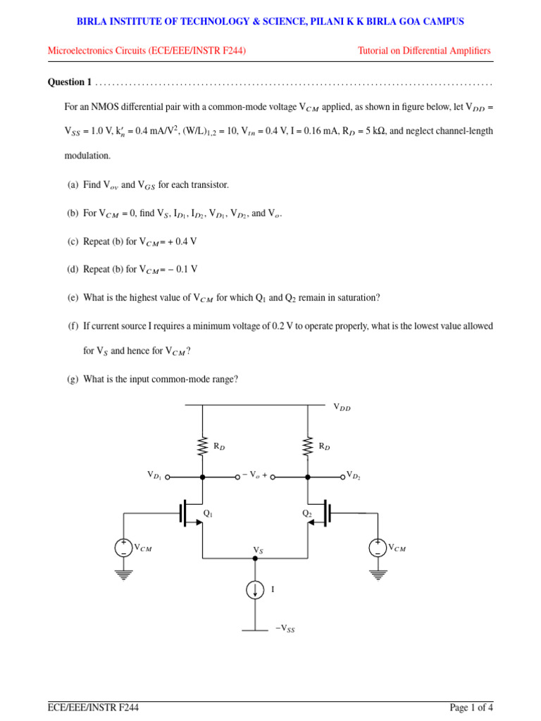 Tutorial 1 | PDF | Semiconductor Devices | Electrical Circuits