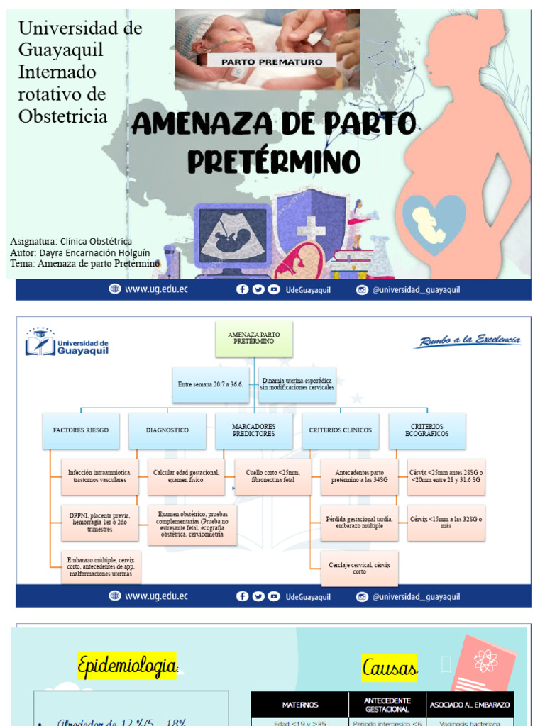 Amenaza de Parto Pretermino Dayra | PDF
