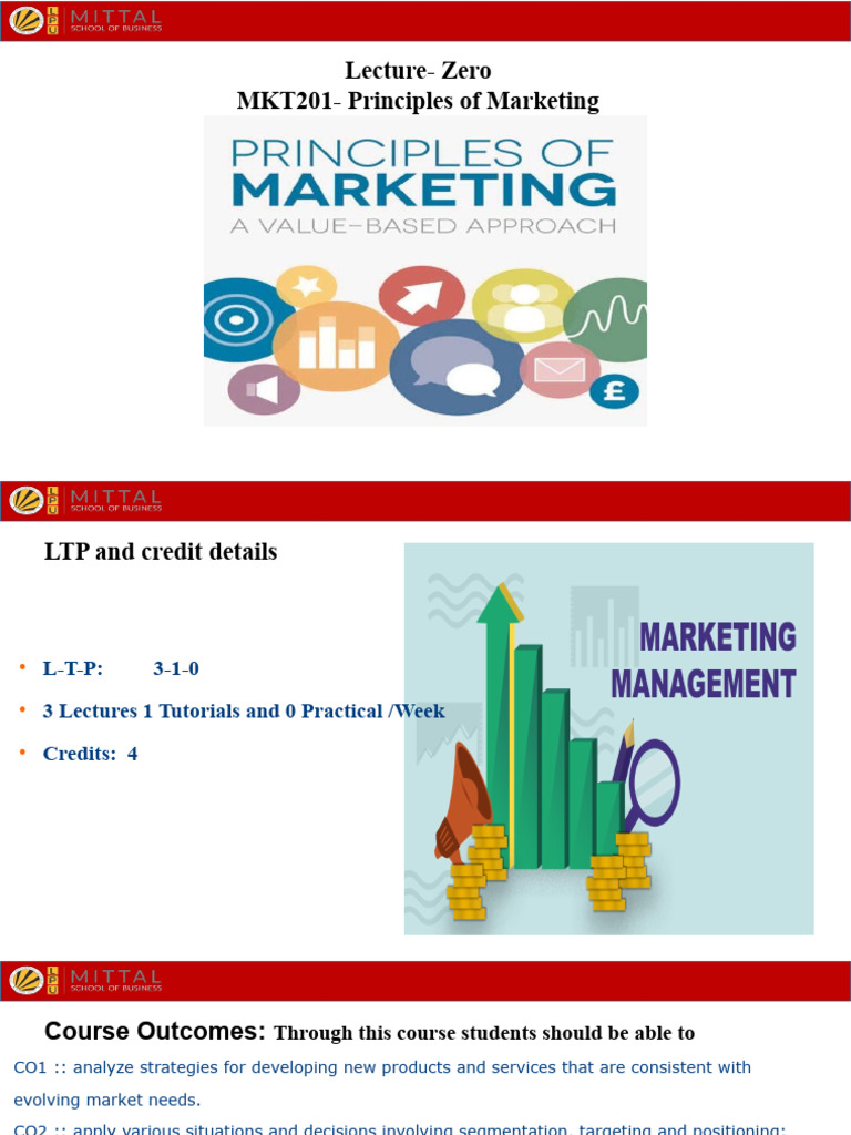 Zero Lecture POM MKT 201 | PDF | Marketing | Market Segmentation