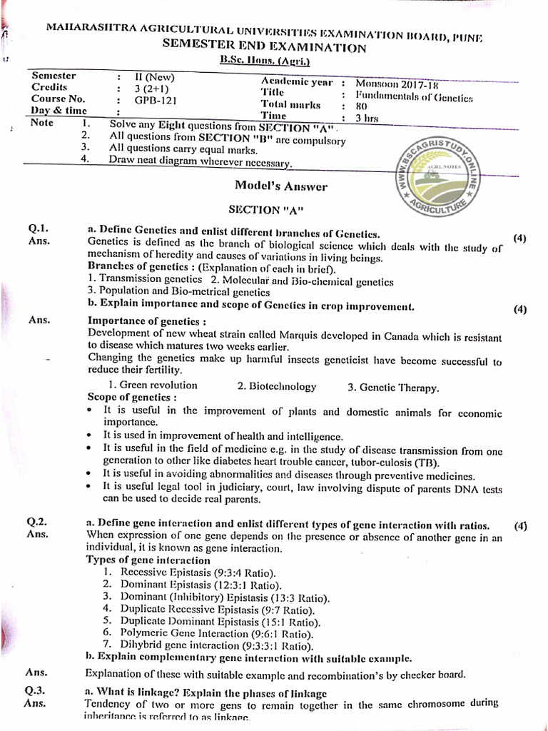 GPB 121 Model Ans 18 PDF | PDF