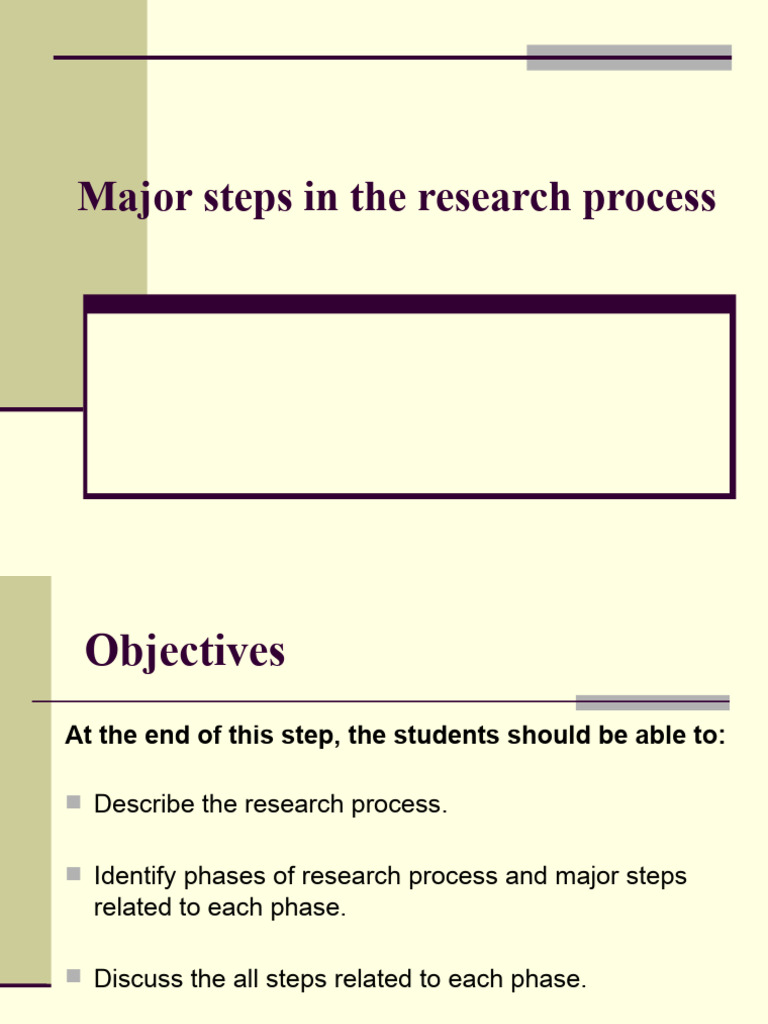 Key Phases of the Research Process | PDF | Hypothesis | Methodology