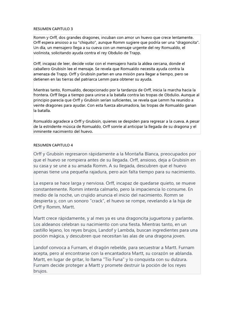 Resumen Capitulo 3 y 4 | PDF