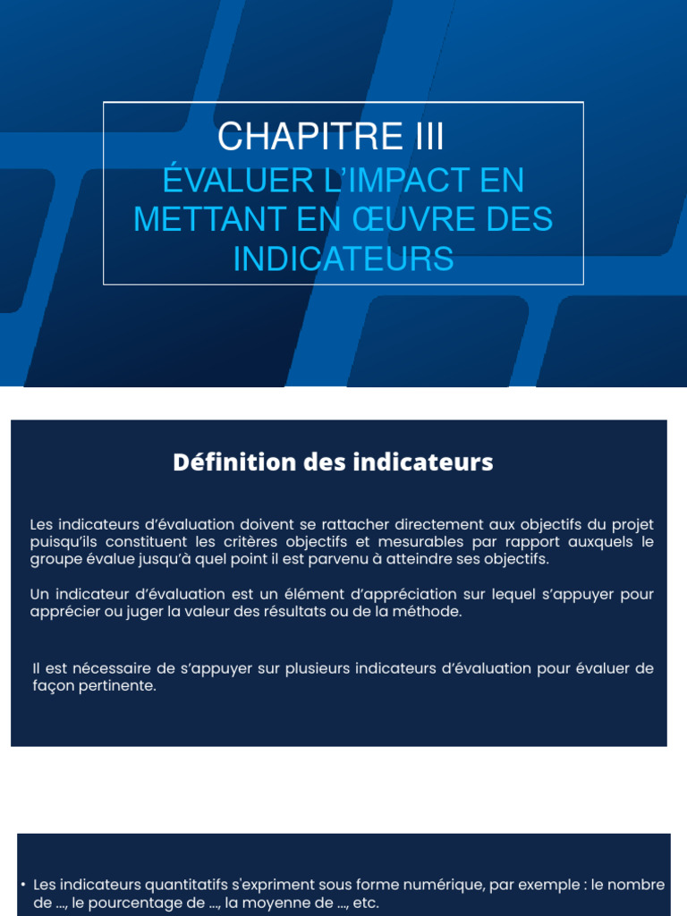 Chap3 Evaluer L'impact | PDF