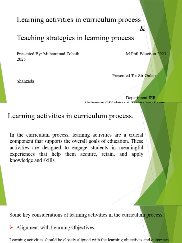 Presentation 2 | PDF | Learning | Curriculum