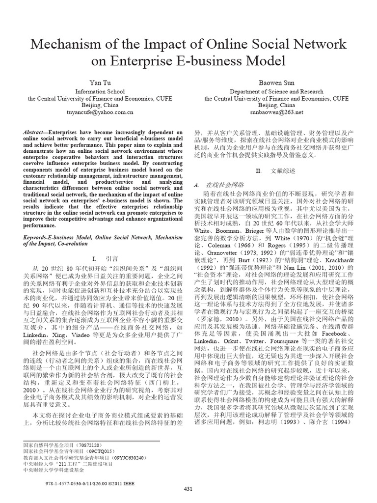 4 Mechanism of The Impact of Online Social Network | PDF | Social ...