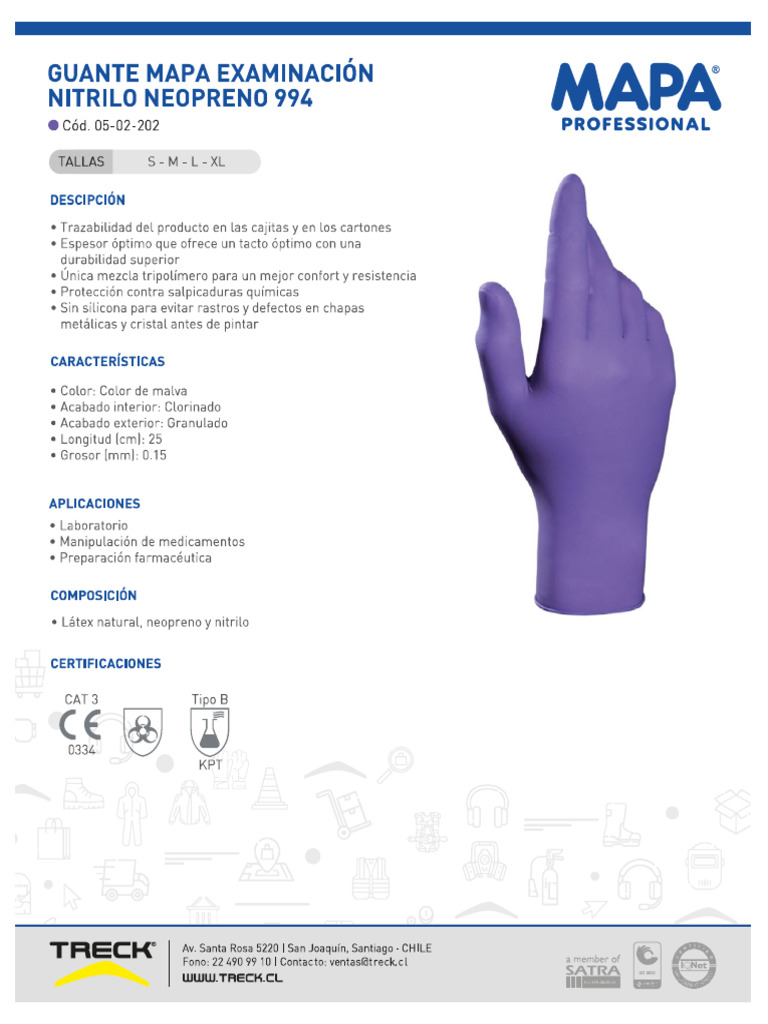 Mapa 994 Nitrilo Neopreno | PDF