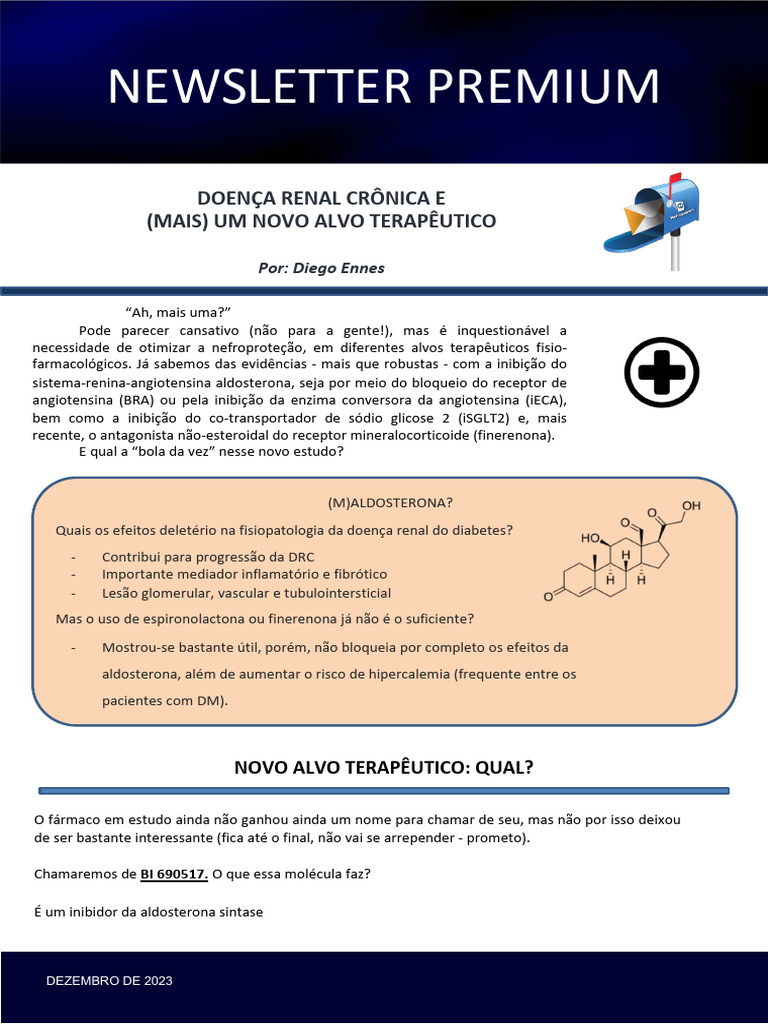Novo Alvo Terapêutico na DRC | PDF | Inibidor de enzimas | Doença renal ...