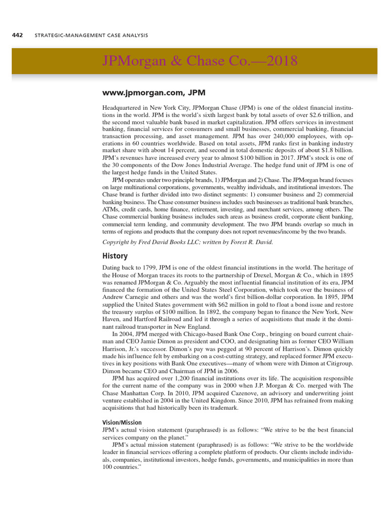 JP Morgan | PDF | Jp Morgan Chase | Banks