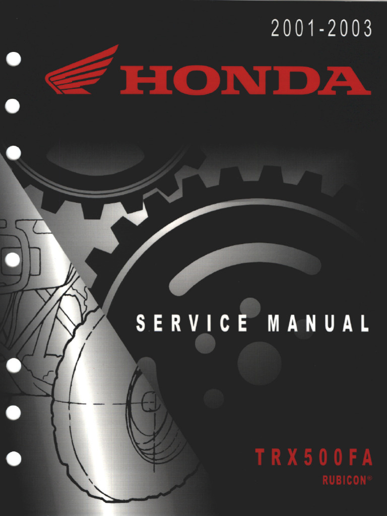2001-2003 Rubicon 500 Service Manual | PDF