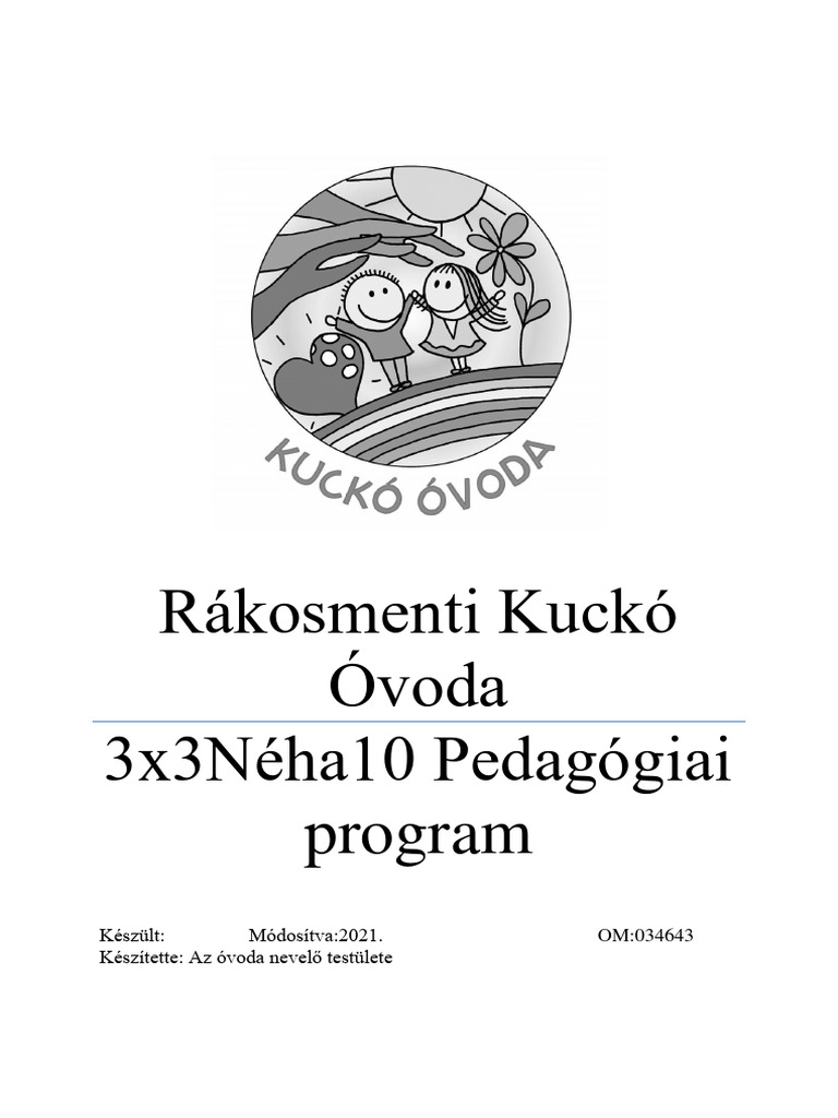 Pedagógiai program 2021 | PDF
