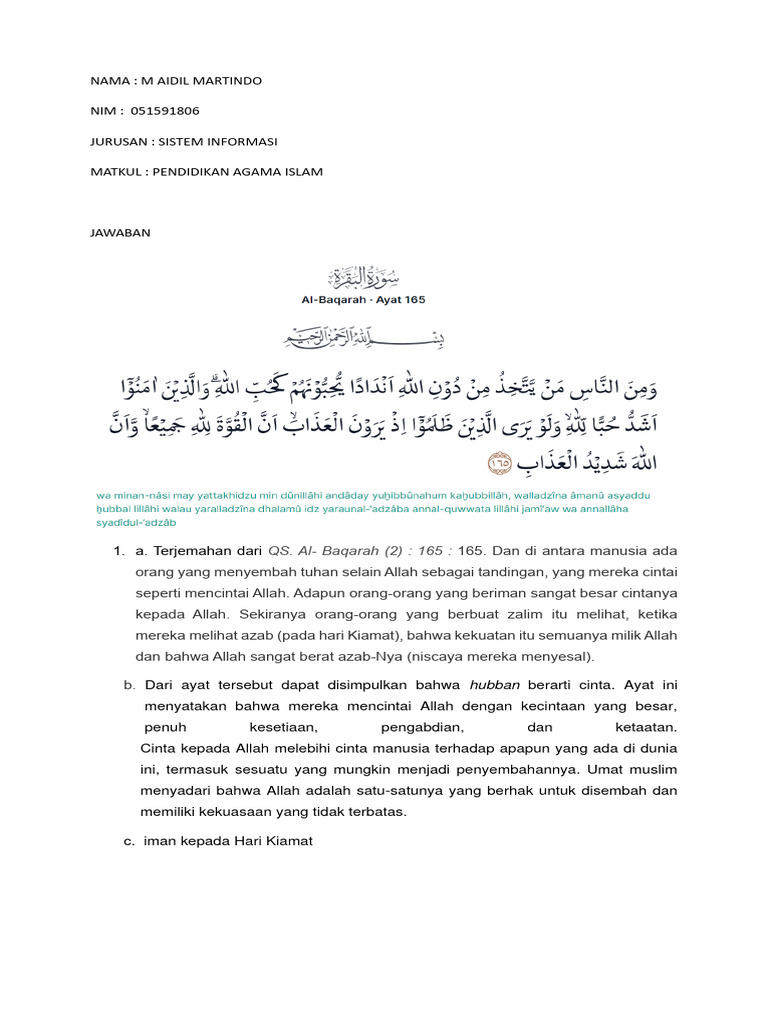 TUGAS 1 SESI 3 PENDIDIKAN AGAMA | PDF