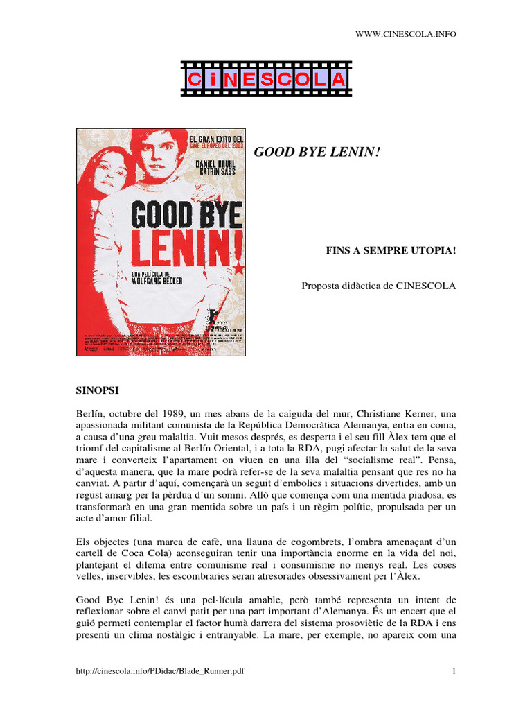 Good Bye Lenin! | PDF