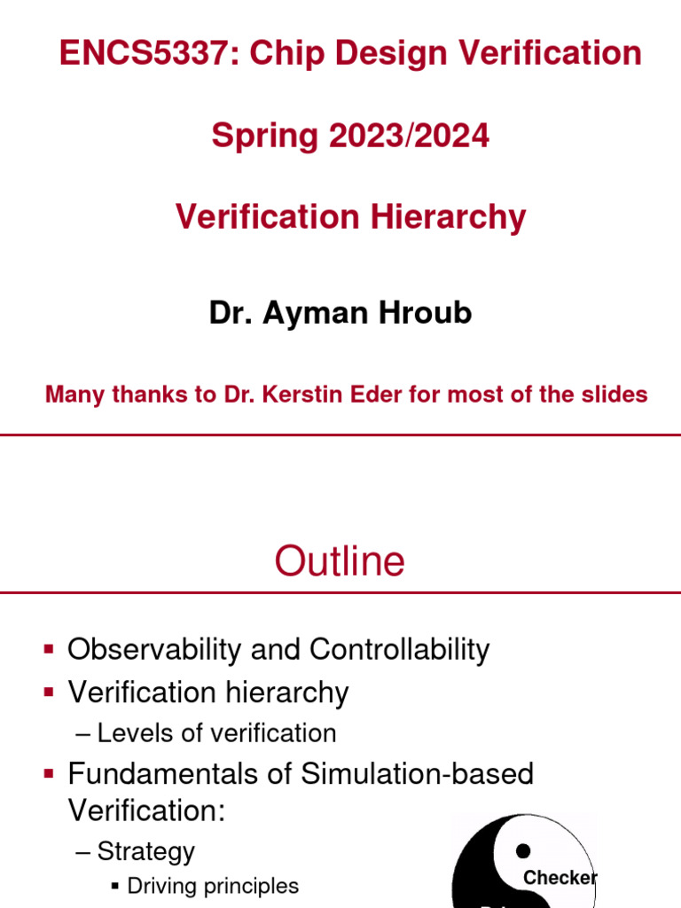 2 Verification Hierarchy Pdf Formal Verification System