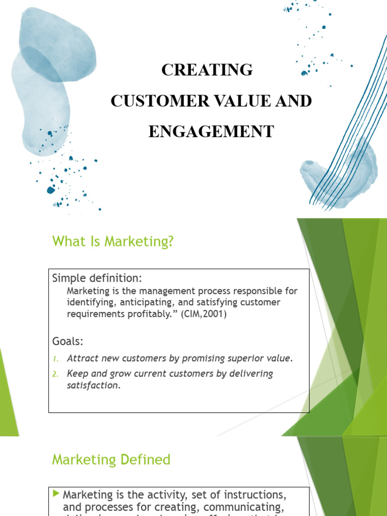 Understanding Marketing and Management | PDF | Marketing | Customer