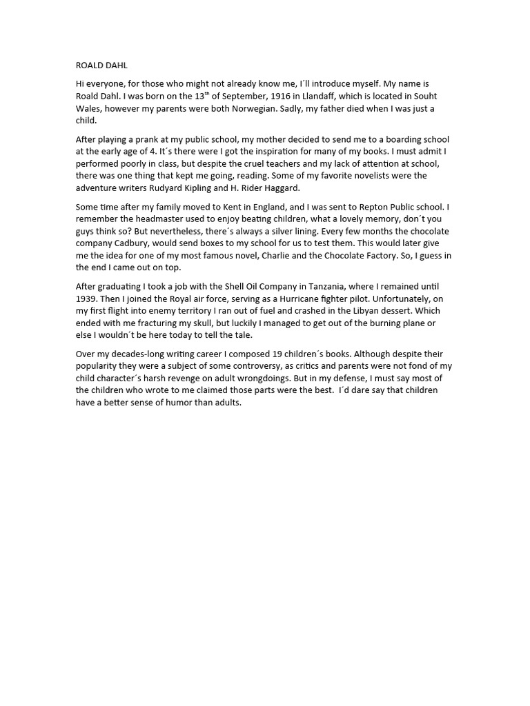 ROALD DAHL | PDF
