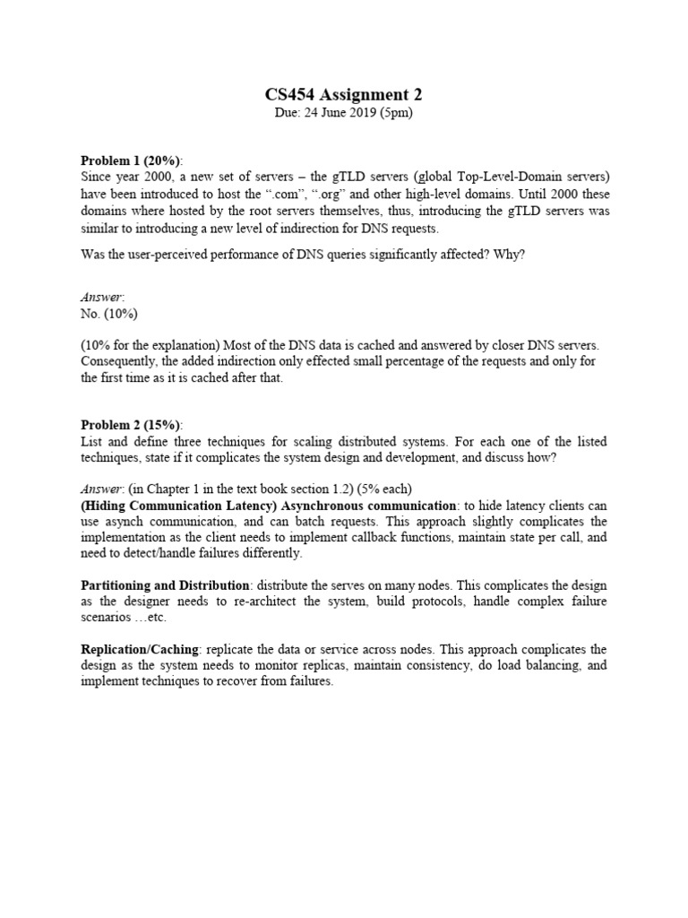 A2 - Solution | PDF | Domain Name System | Domain Name