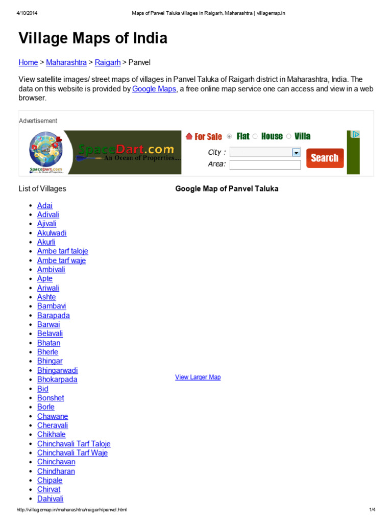 Maps of Panvel Taluka | PDF | Map | Cartography