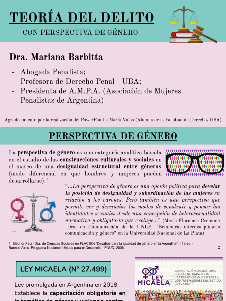 Teoría Del Delito Con Perspectiva De Género Descargar Gratis Pdf