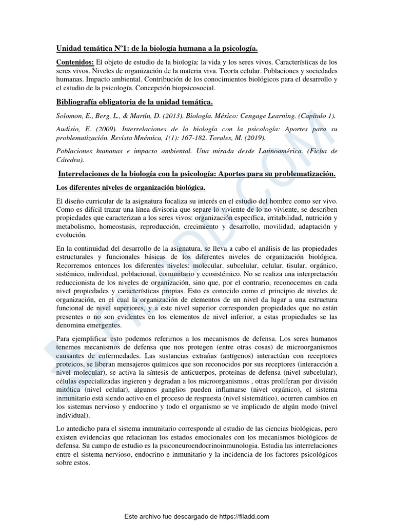 Resumen Unidad 1 2 3 Y 4 Pdf Rna Adn 9673