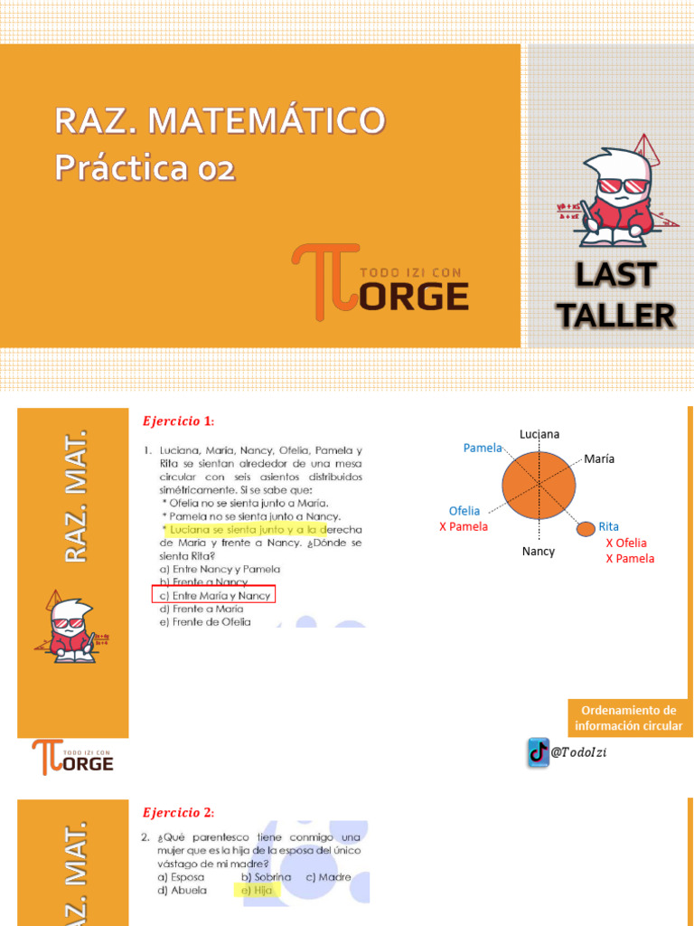 RM 02 - Razonamiento Lógico Regular Desarrollo | PDF
