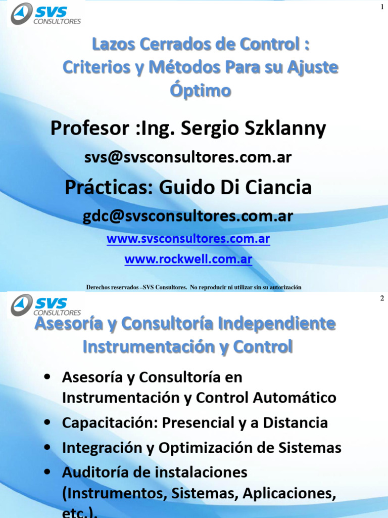 Curso Ajuste Óptimo Parte 1 | PDF | Scada | Informática