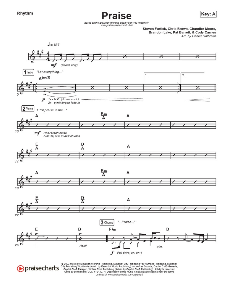 PRAISE Elevation A - Rhythm | PDF