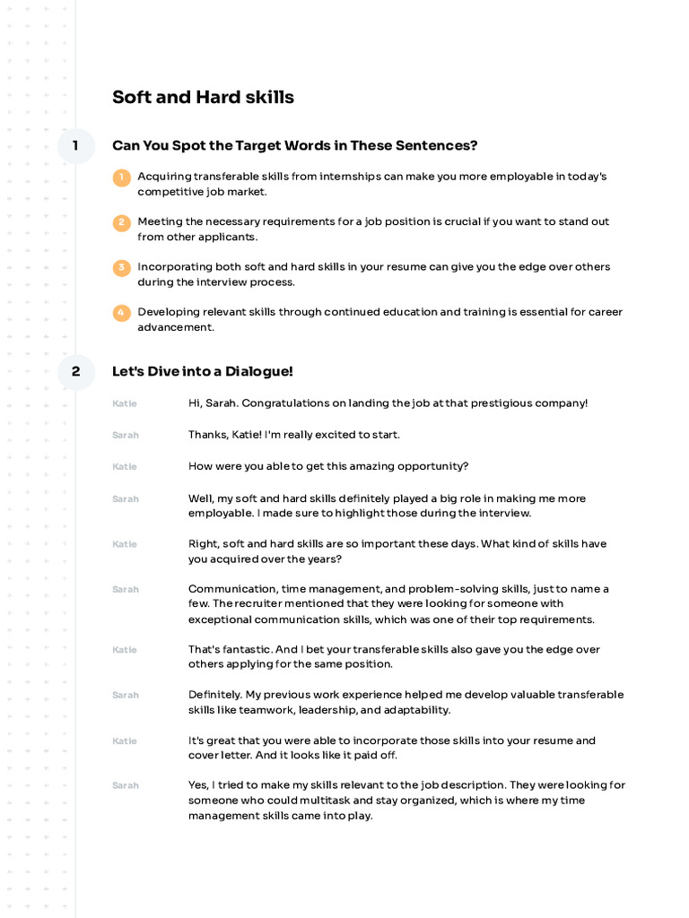 Twee - Soft and Hard Skills | PDF | Skill | Employment