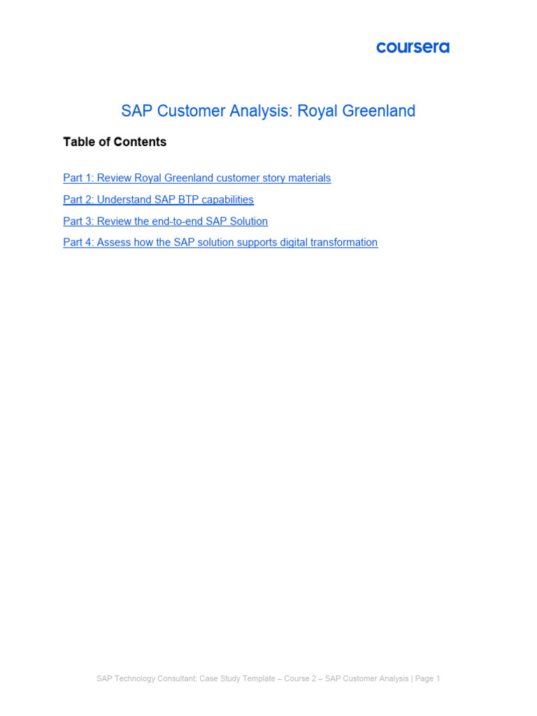 Course 2 - Case Study Assignment - SAP Customer Analysis - VM ...