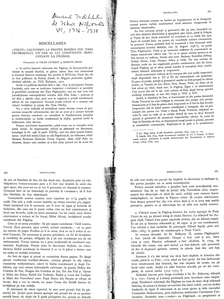 V. Literat-Vizite Cavaleresti | PDF