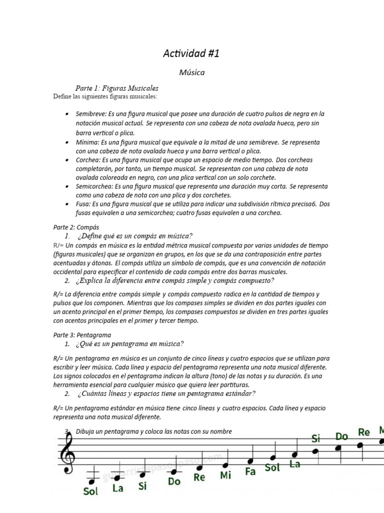 Introducción a Figuras Musicales | PDF | Notación musical | Ritmo y medidor
