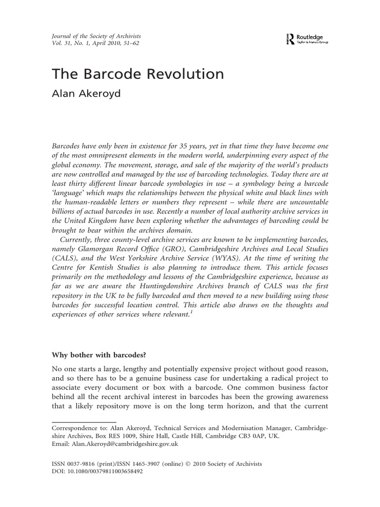(2.10the Barcode Revolution | PDF | Barcode | Radio Frequency ...