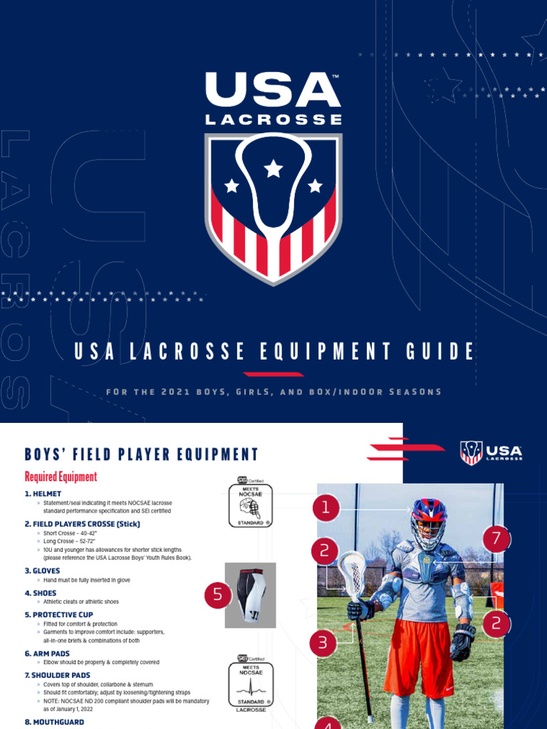 USAL Equipment Guide Low | PDF | Lacrosse