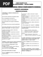 13.8. Exercícios de Complemento Nominal - Toda Matéria | PDF ...