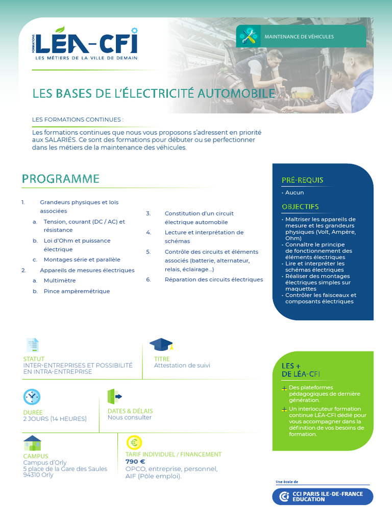 Bases de l'électricité automobile | PDF | Électricité | Électrotechnique