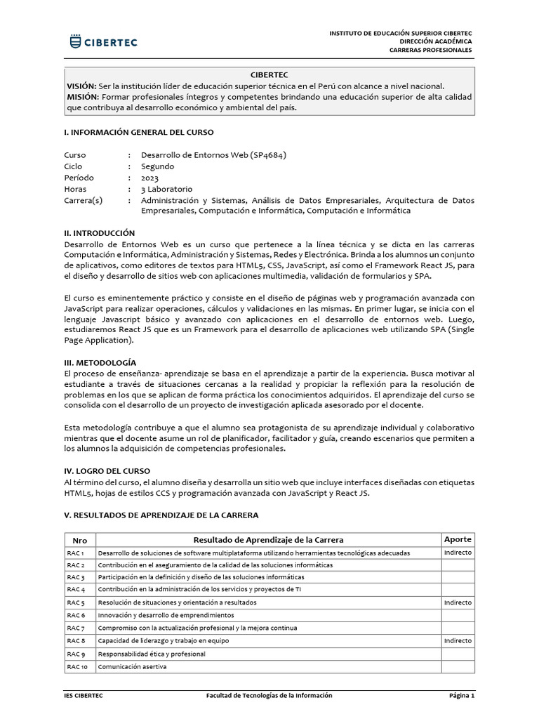 1.- SL 2023 02 Desarrollo de Entorno Web (SP4684) | PDF | Informática | Script Java