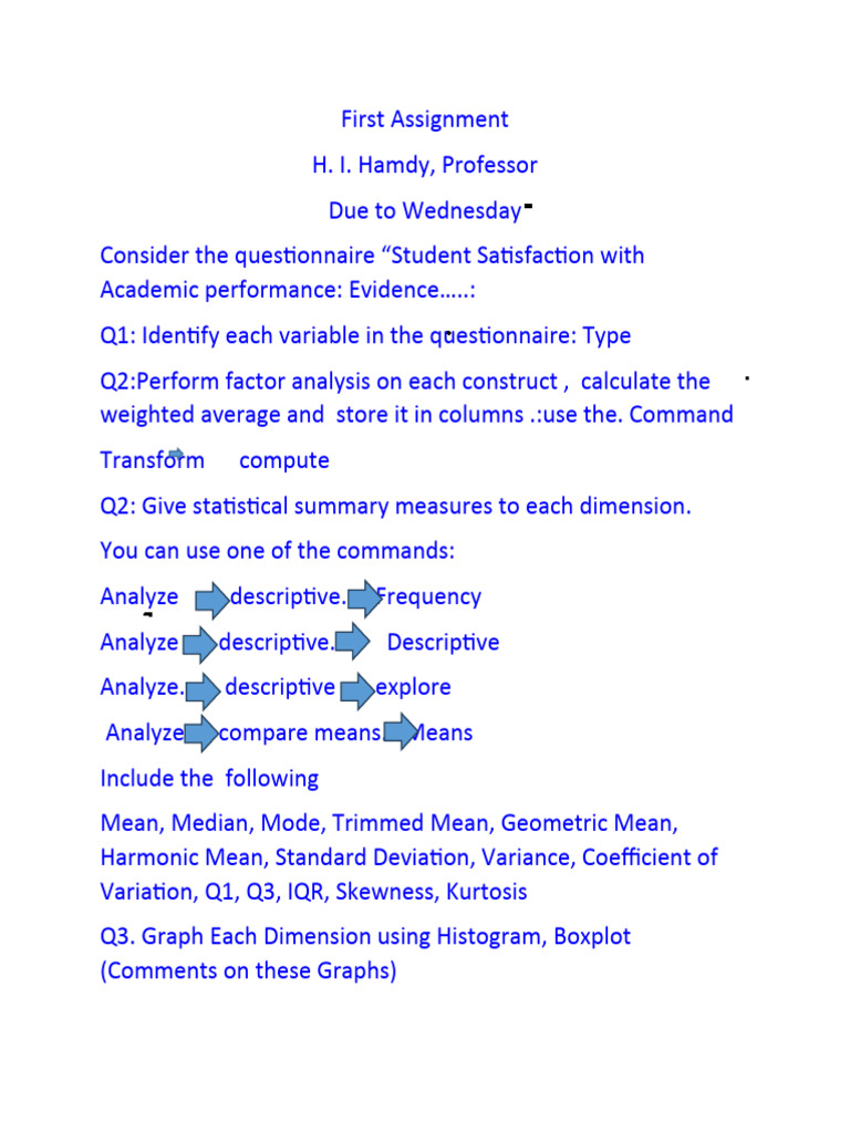 First Assignment | PDF