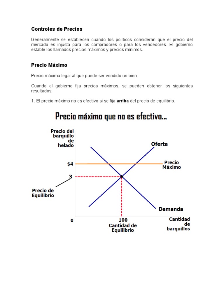 Precios Maximos y Precios Minimos, Economia | PDF | Precios | Oferta ...