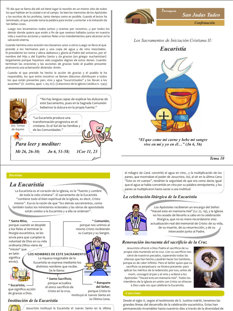 T10 - Sacramentos de Iniciacion Cristiana II - SNJ | PDF | eucaristía ...