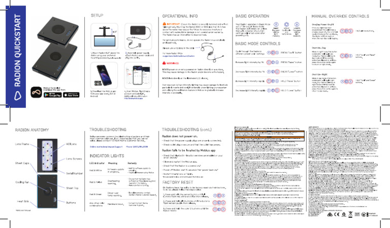Radion Generation 5 Manual | PDF