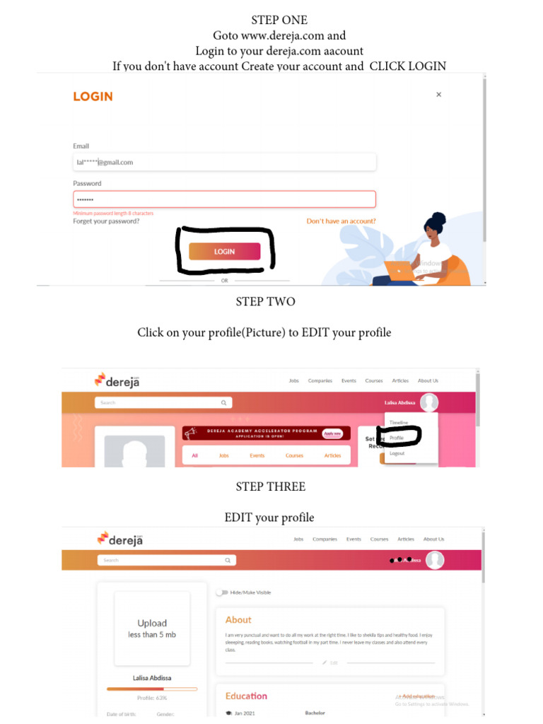 Guide How To Prepare Dereja CV | PDF | Business