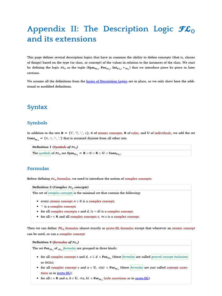 Knowledge Representation and Reasoning_ The FL _ AL family of ...