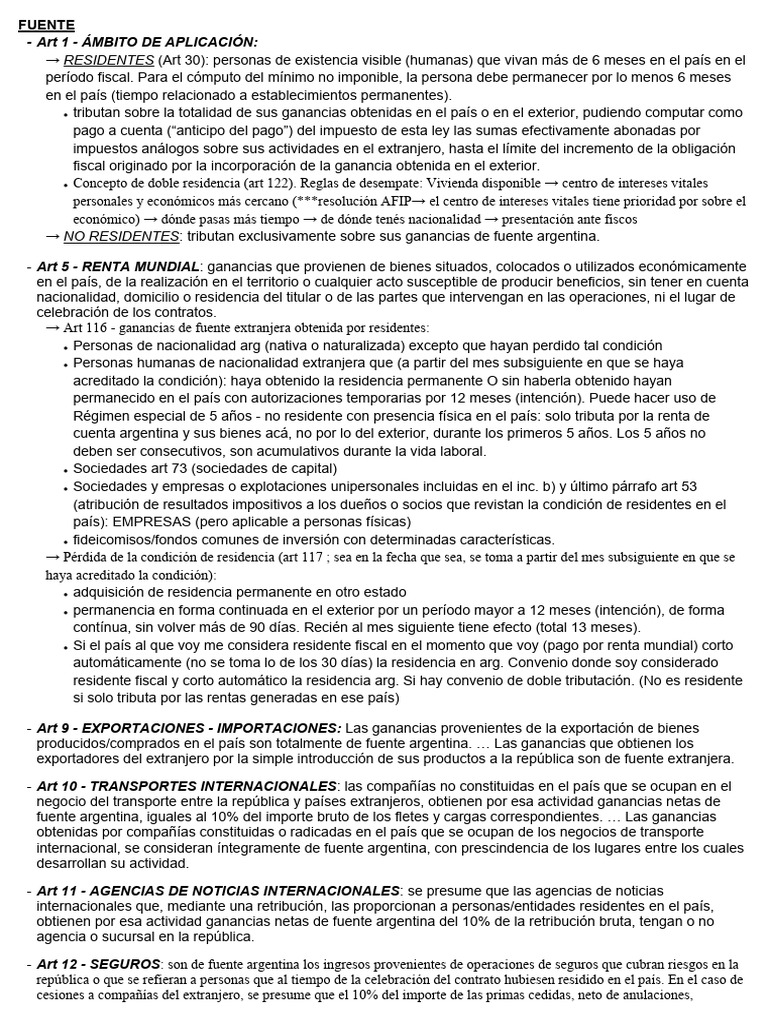 Resumen Separatas | PDF | Impuestos | Salario