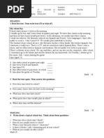 Emma's Daily Routine - Reading Worksheet | PDF