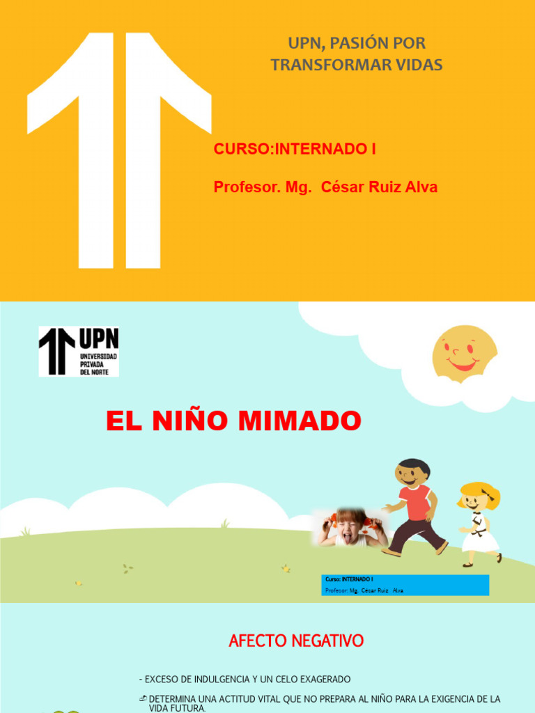 EL-NIÑO-MIMADO para Expo | PDF | Ciencias del comportamiento | Sicología