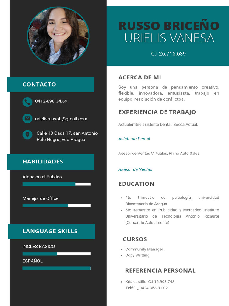 Curriculo Vanessa | PDF