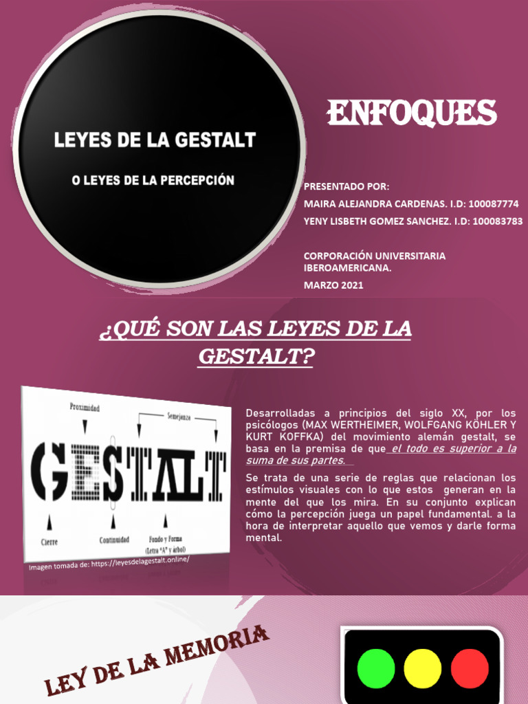 Leyes de la Gestalt: Percepción Visual | PDF | Percepción | Neurociencia
