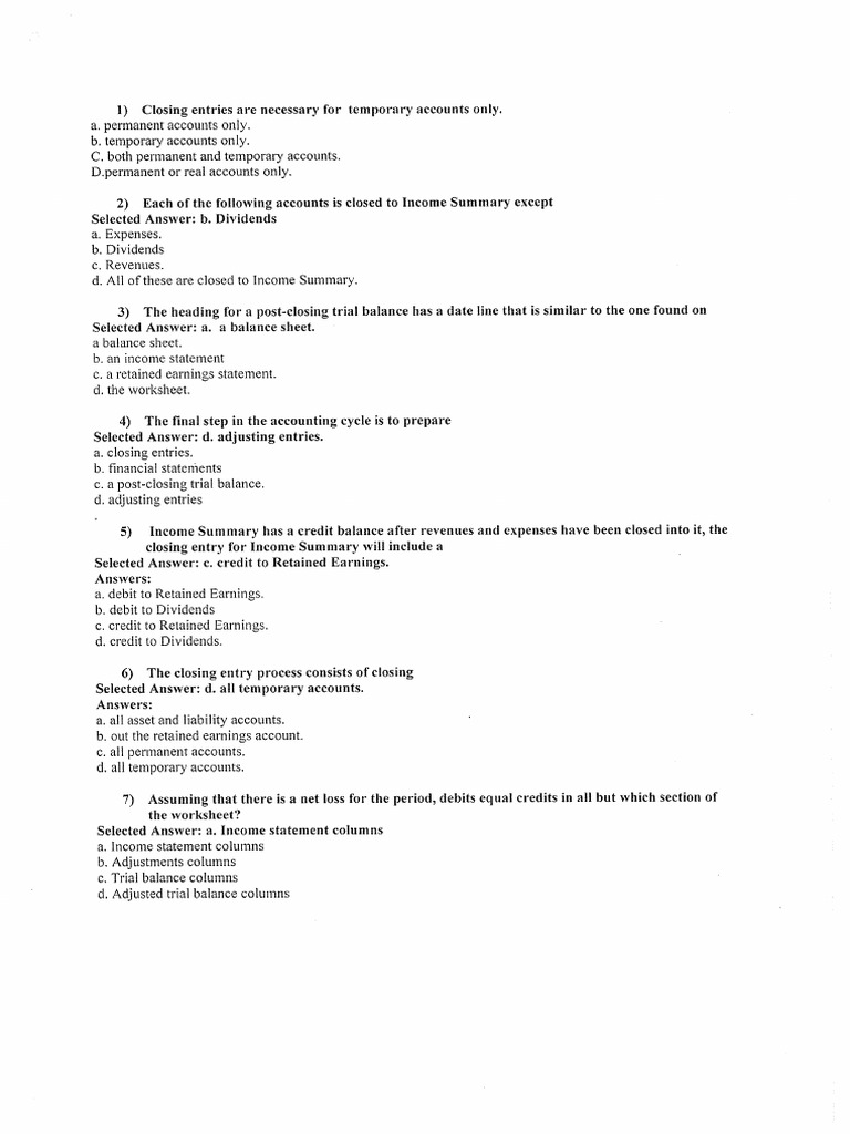 Closing Entries | PDF