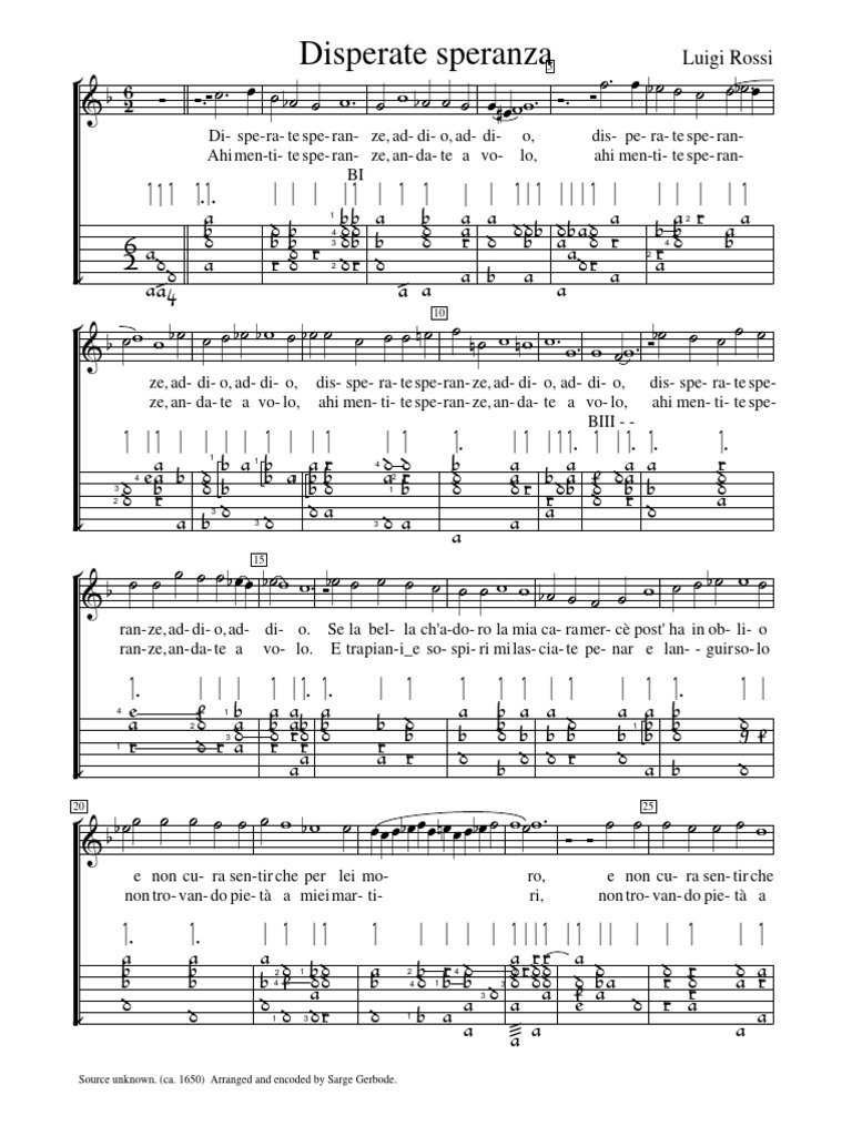 Disperate Speranze VT | PDF