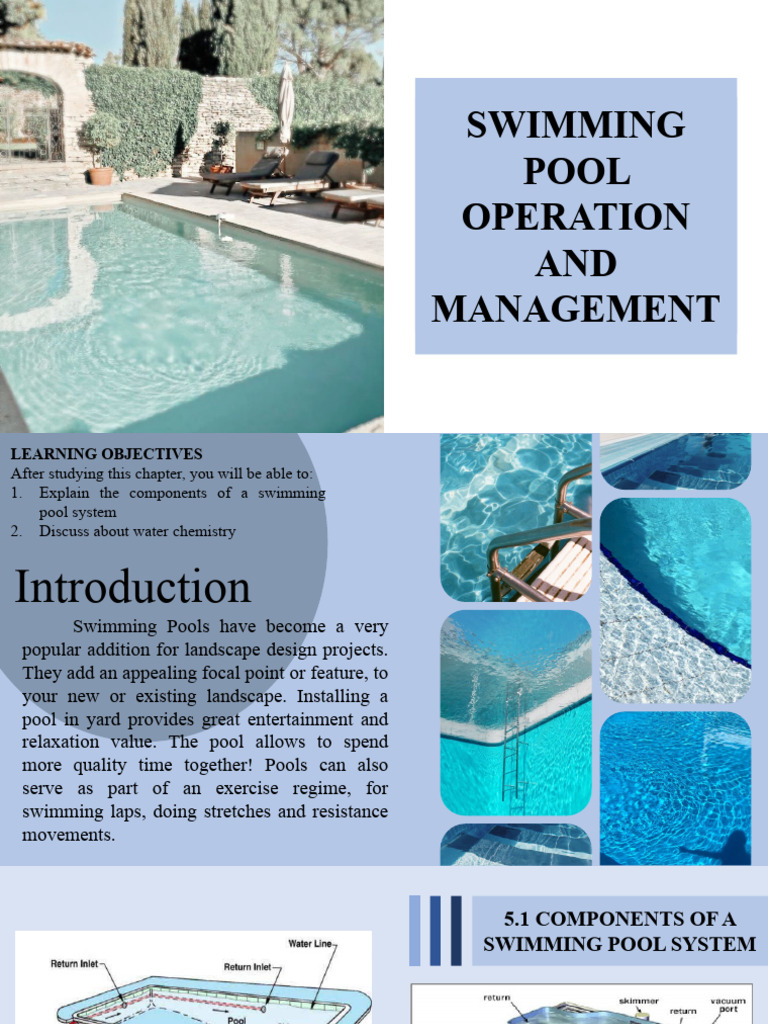 Chapter 5 - Swimming Pool Operation & Management | PDF | Filtration ...
